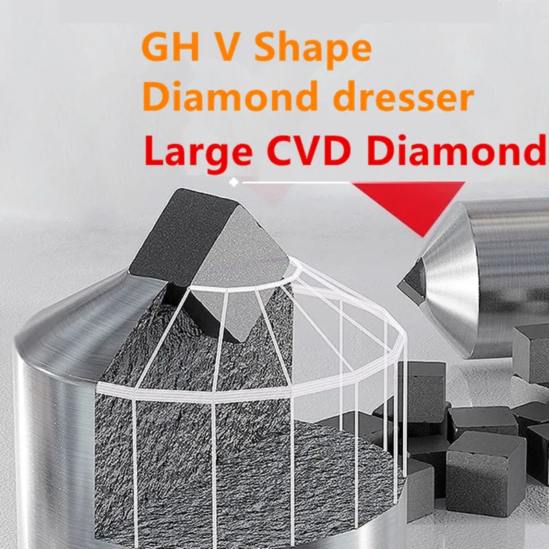 New-V-Shape-cvd-Diamond-dresser-for-grinding-wheel-Disc-sharpening ...