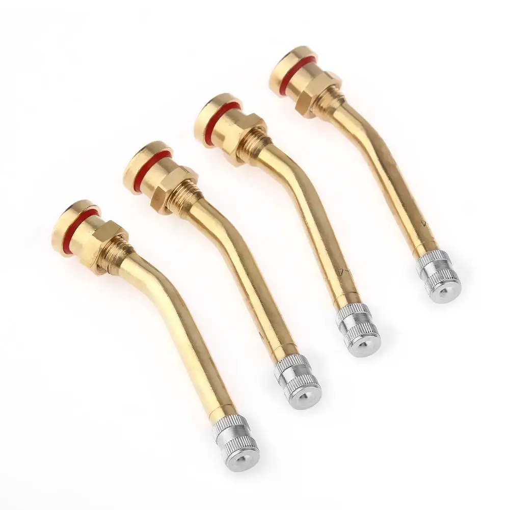 4pcs-Truck-Tire-Valve-Stems-Conversion-Accessories-Brass-Tire-Inflation ...
