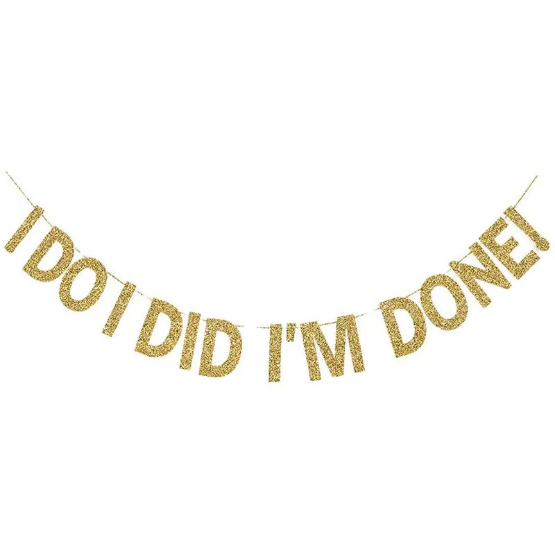 I DO I DID I'm Done! Banner, divorce new bachelorette party decoration ...