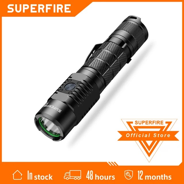 Legjobb Superfire A3 Cree Xml2 Led Zseblámpa Vízálló Usb-C Töltés Edc ...