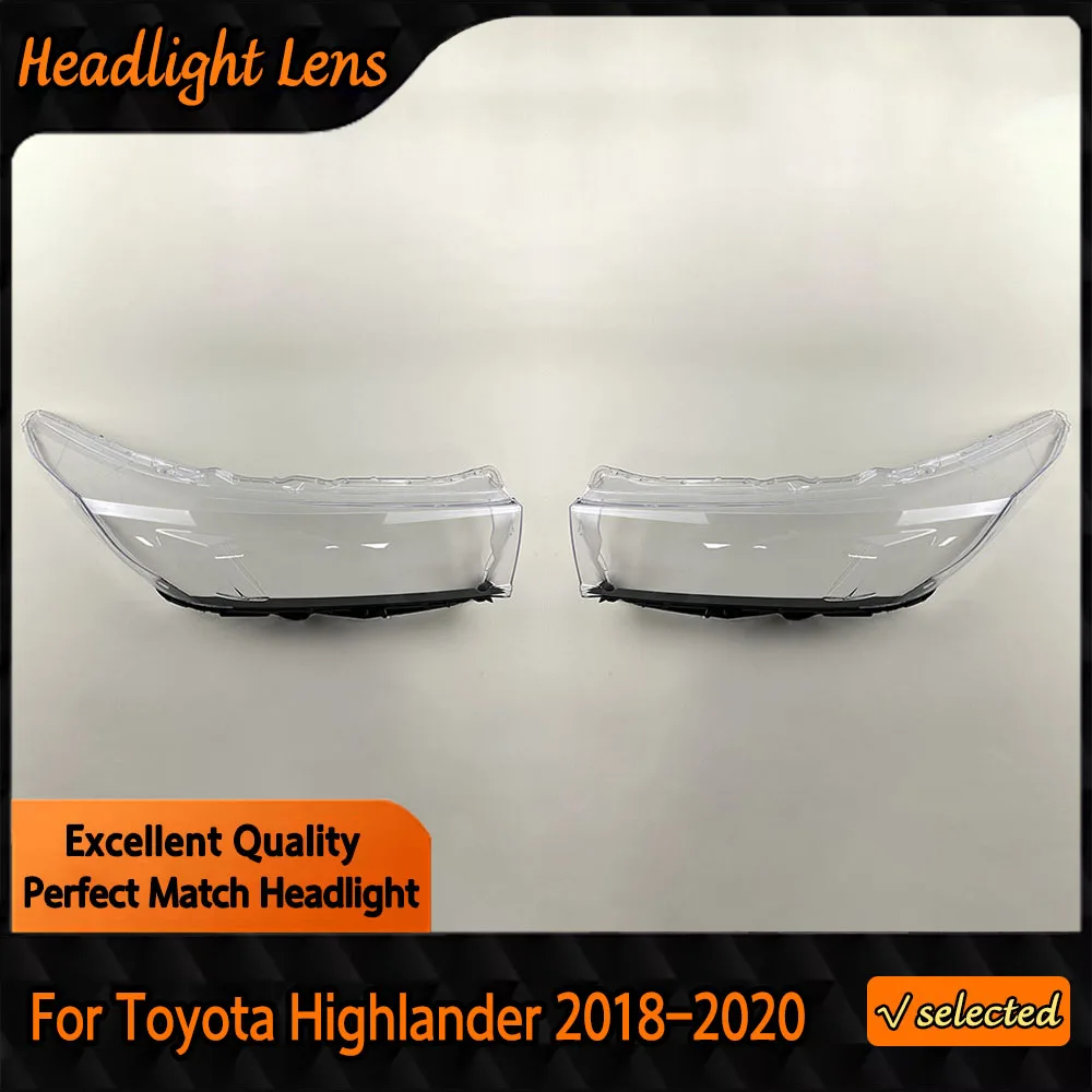 For Toyota Highlander 2018 2019 2020 Car Headlamps Cover Headlights ...
