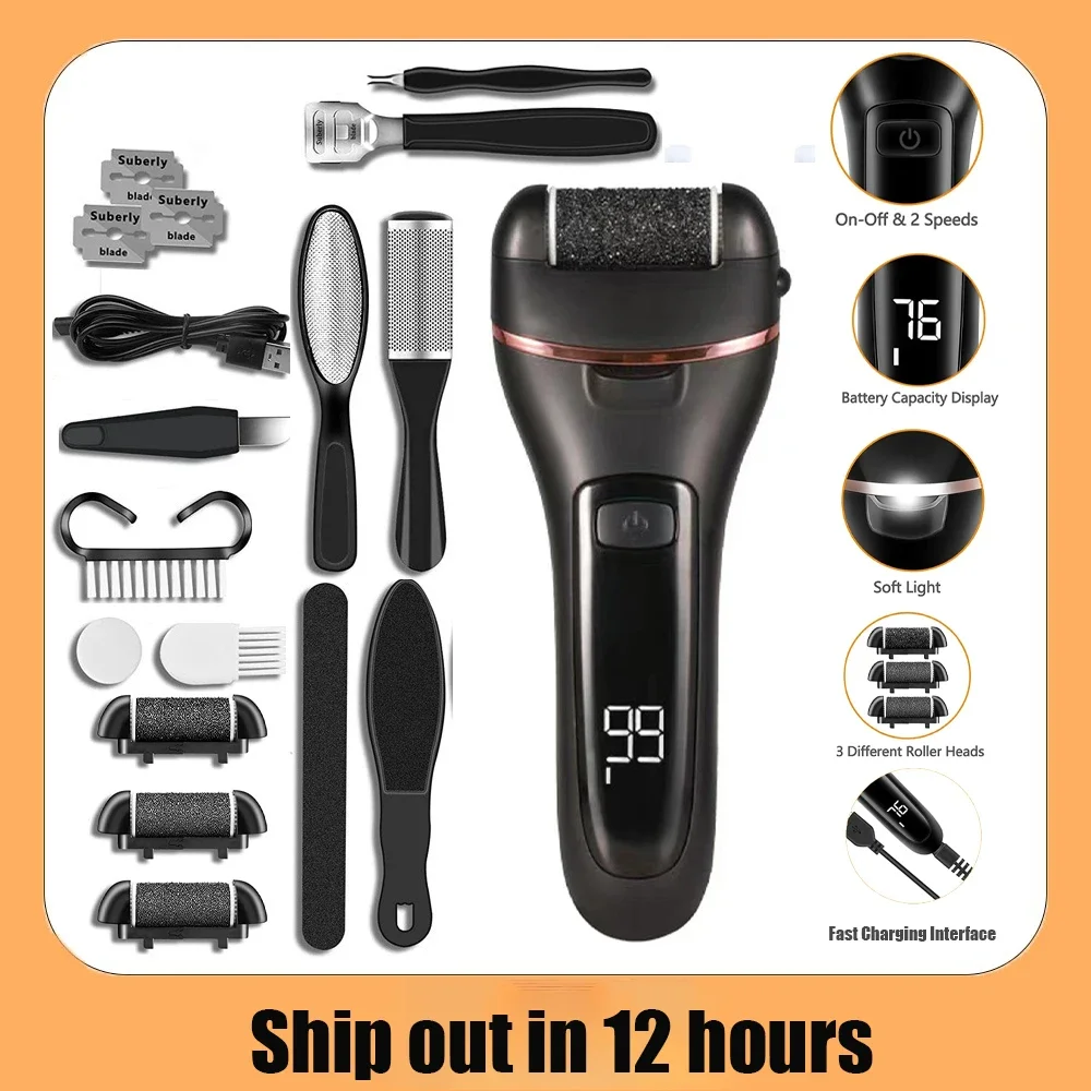 Portable Electric Foot Heel Care Tool Pedicure tool Pedicure Feet Heels ...