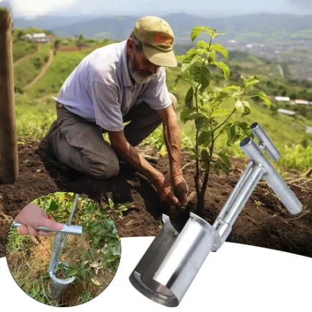 Soil-Sampler-Stainless-Steel-Handheld-Garden-Barrel-Transplanter ...
