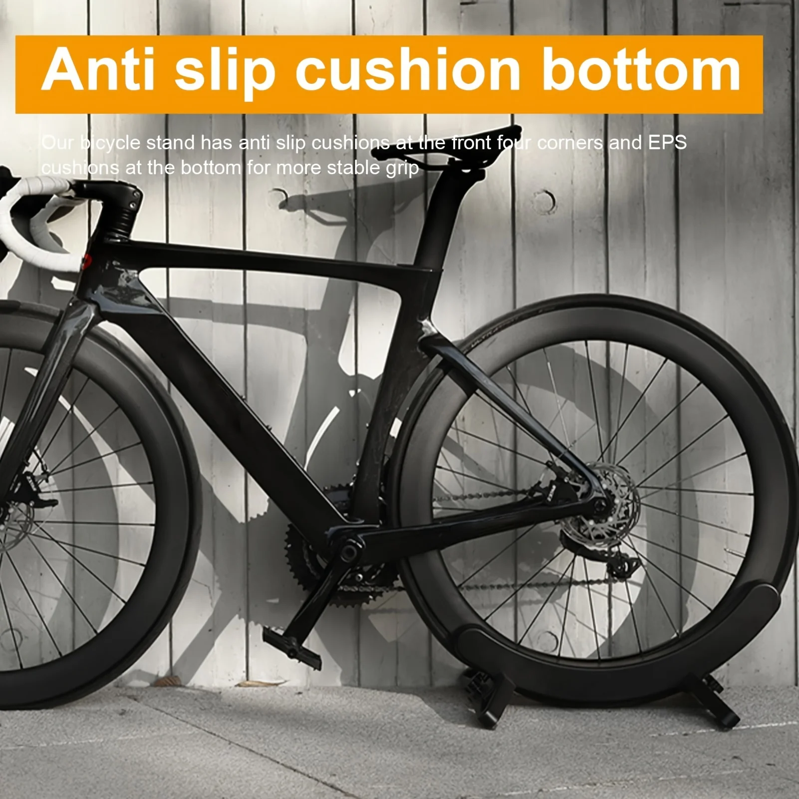 Adjustable Bike Floor Stand，Easy Grip Bicycle Storage for Road Mountain ...