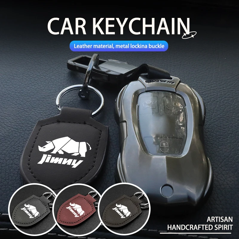 Car-Logo-Keychain-Leather-Key-Holder-Pendant-Accessories-For-Suzuki ...