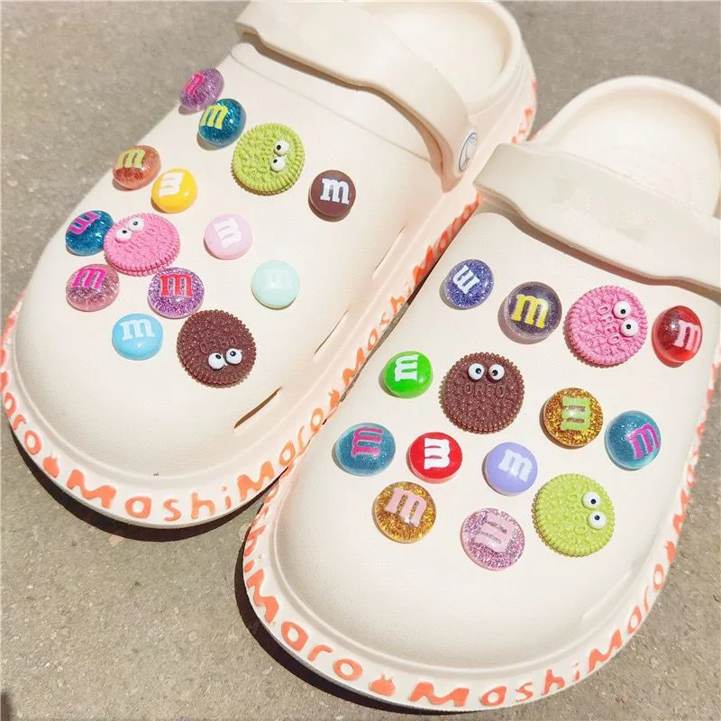 Cute Luxury Shoes Accesories Rhinestone Bling Croc Charms Metal Chain ...