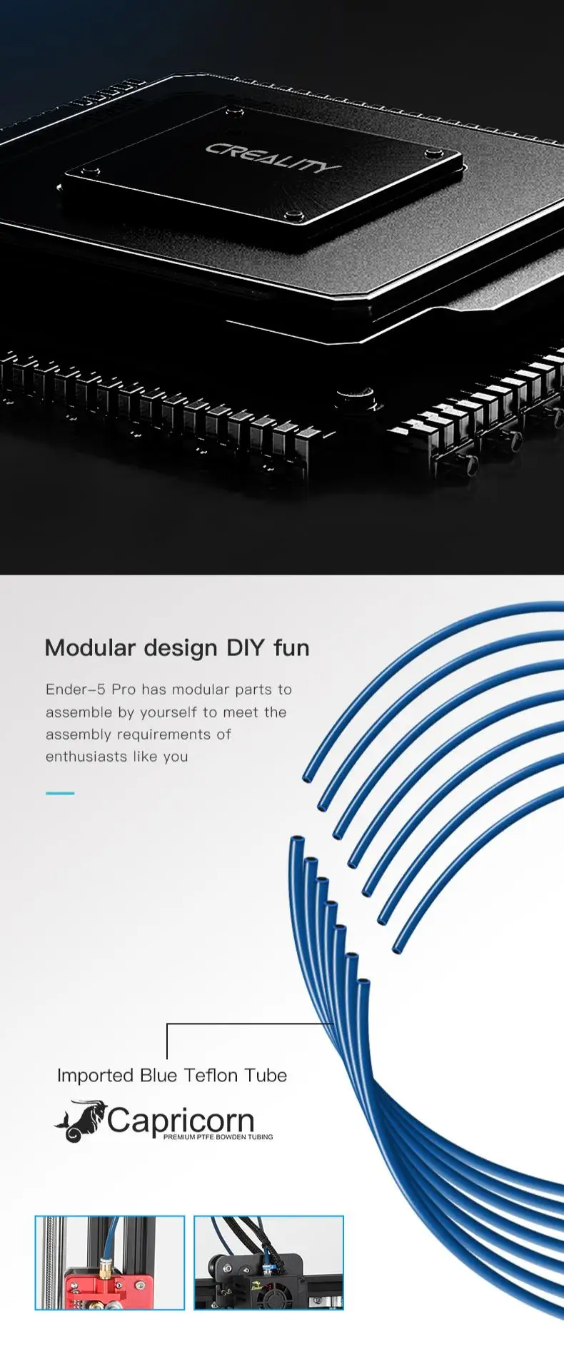 Ender-5 Pro Closed 3D Printer All Metal 3D Printing machine high precision 3d print services ...