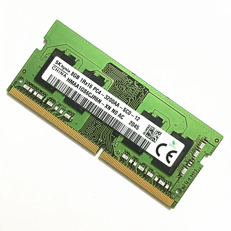 SK hynix DDR4 RAMS 8GB 1Rx16 PC4-3200AA-SC0-12 HMAA1GS6CJR6N-XN DDR4 ...
