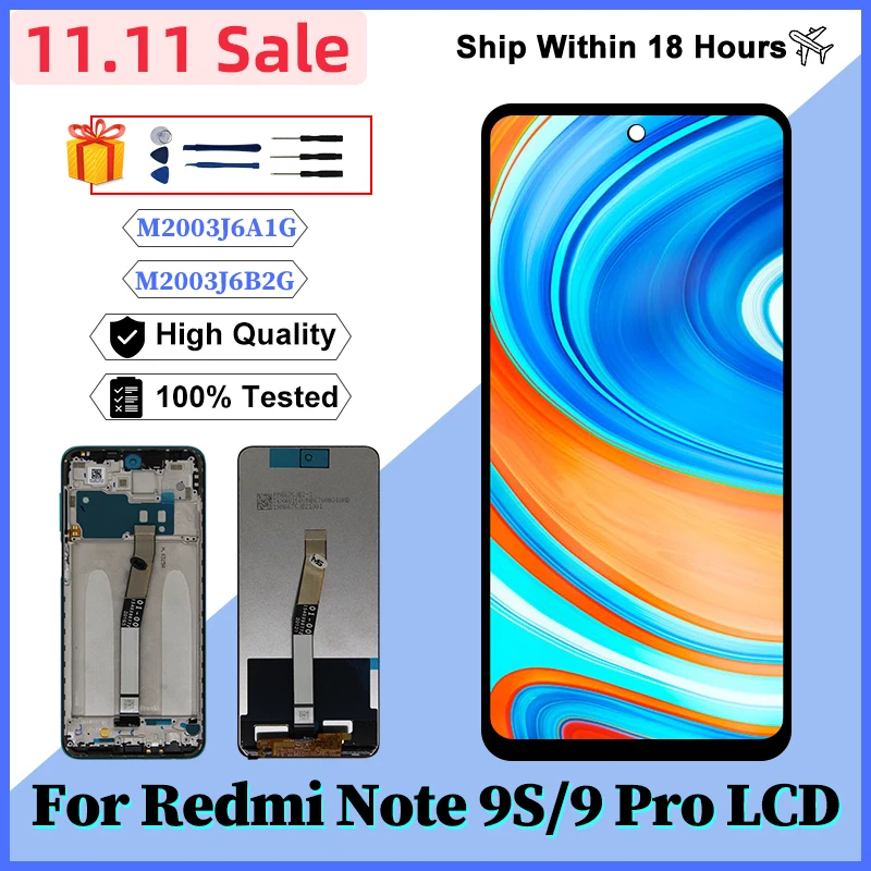 6-67-For-Xiaomi-Redmi-Note-9-Pro-LCD-Display-Touch-Screen-Digitizer ...
