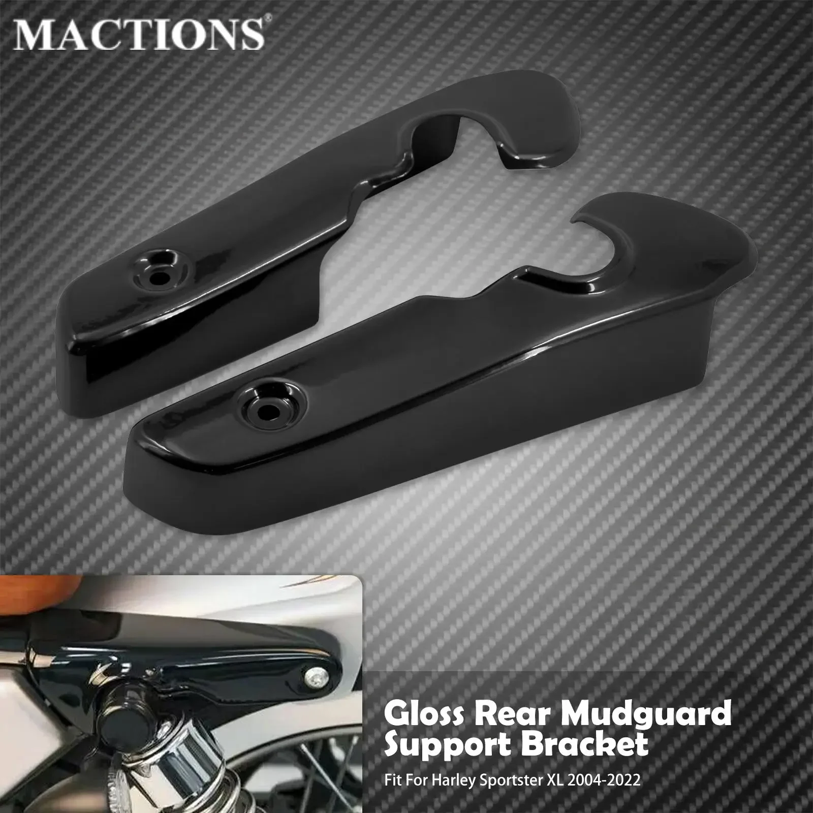 Motorcycle-Short-Rear-Fender-Mudguard-Support-Bracket-Turn-Signal ...