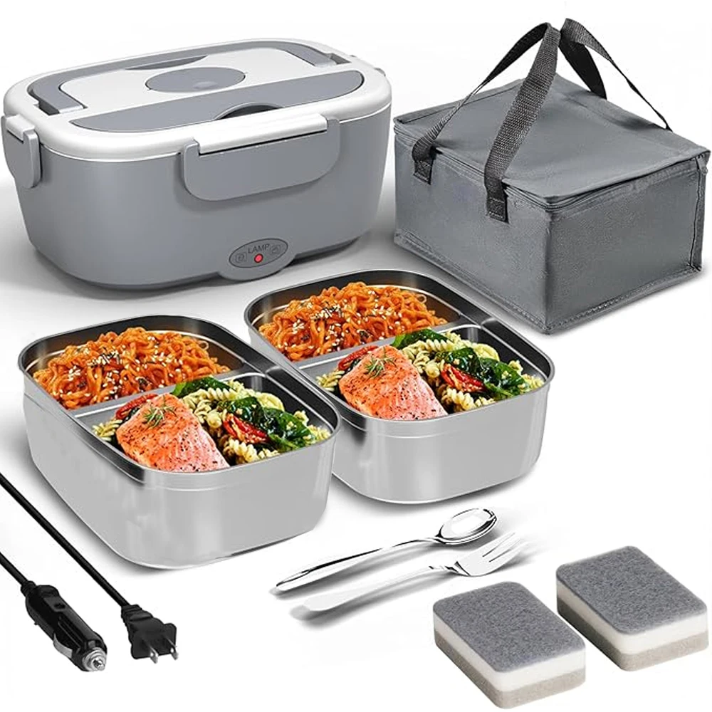 60W-Electric-Lunch-Box-Food-Warmer-Portable-Food-Heater-Home-Car-Use ...