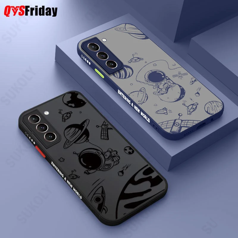 Capa fosca para Samsung Galaxy A52 A53 A54 S23 S22 Ultra S21 S20 FE S23 Plus A51 A14 A13 A34 ...