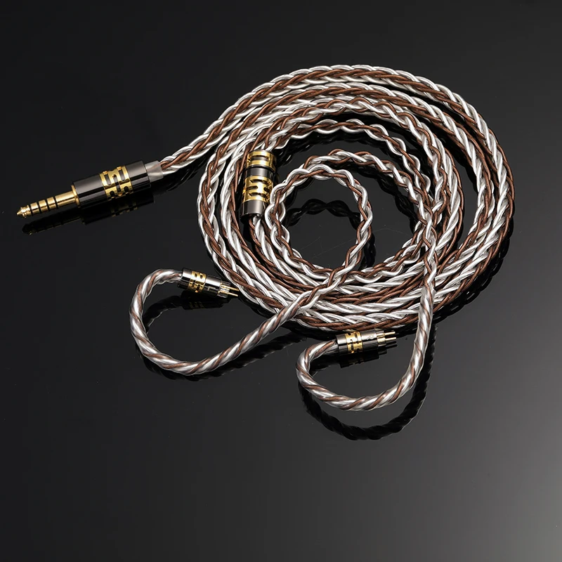 Lyre-Acoustic-8-Core-Zinc-Copper-Alloy-Silver-Plated-Headphone-Upgrade ...