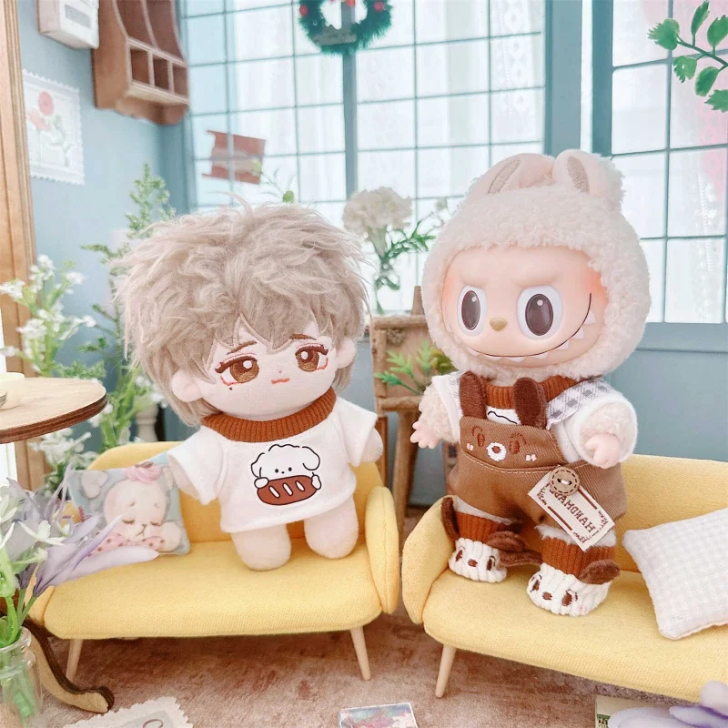 Cute 10cm Doll Clothes Outfit Accessories for Labubu Dolls DIY Plush ...