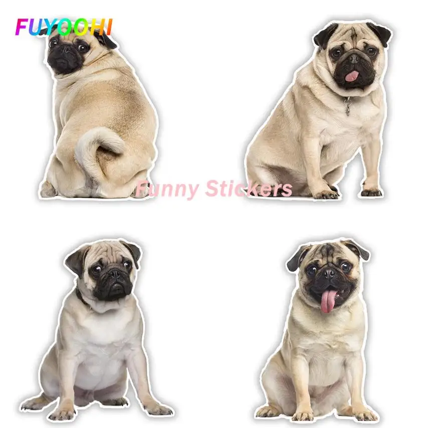 FUYOOHI-Play-Stickers-for-Pug-Dog-V5-Car-Sticker-Waterproof-Auto-Decors ...