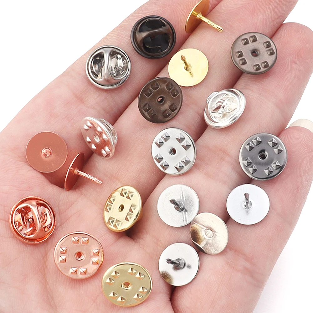 20-50Pcs Metal Spike Pin Butterfly Copper Brooch Buckle Badge Cufflinks ...