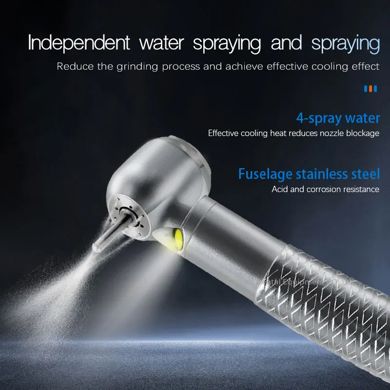 Dental-High-Speed-Handpiece-4-Water-Spray-Strong-Torque-Scratch ...