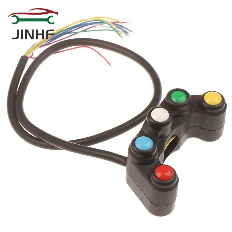 1pcs-Universal-5-button-Array-Motorcycle-Switches-Race-Bikes-22mm ...