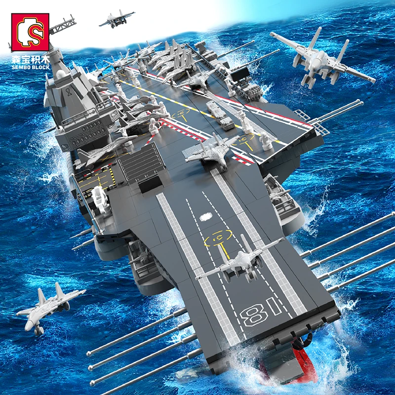 Sembo-Military-Navy-Warships-FUJIAN-Building-Blocks-Aircraft-Army-Boat ...