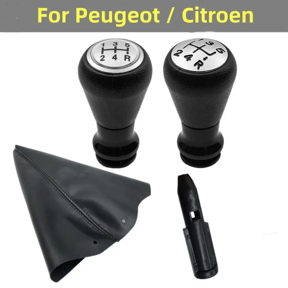 Car-Gear-Shift-Knob-Shifter-Boot-for-Peugeot-106-107-205-206-207-306 ...