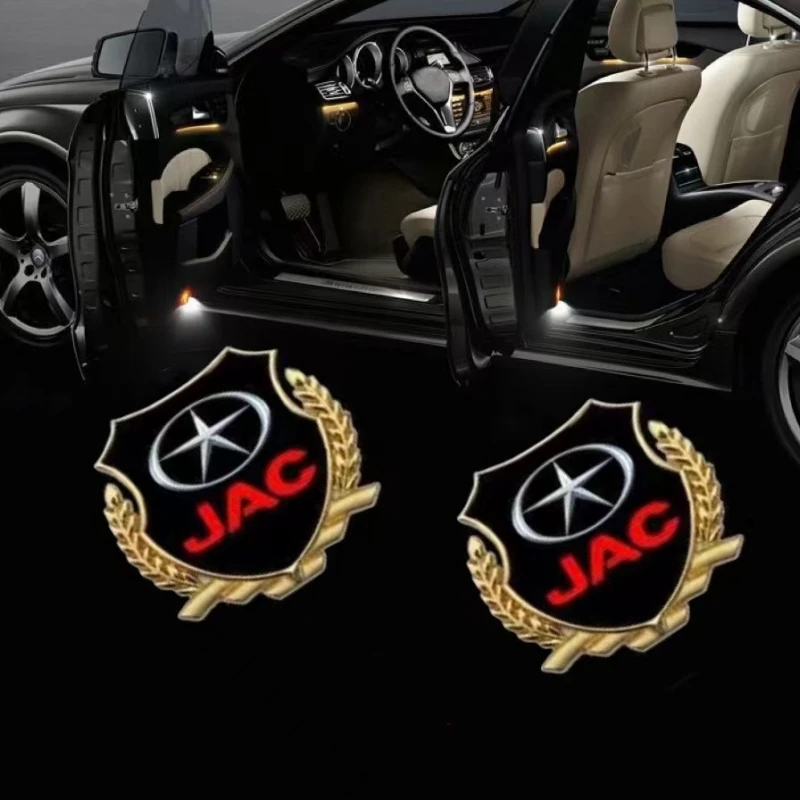 For-JAC-Car-styling-Door-LED-Decoration-Wireless-Welcome-Light-Logo ...