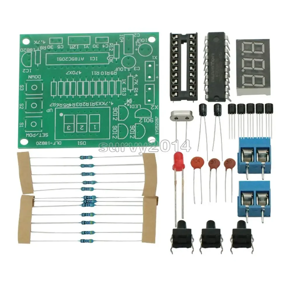 DIY-Kits-AT89C2051-DS18B20-Kit-Digital-Temperature-Controller-LED-Alarm ...