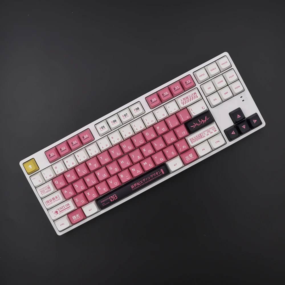 Teclas-de-color-rosa-con-tem-tica-EVA-08-teclas-de-subcama-PBT-Dye-para ...