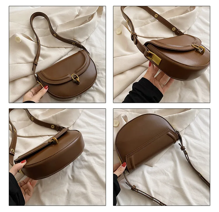 Saddle Small Crossbody Bags For Women 2023 Trend Luxury Designer PU ...