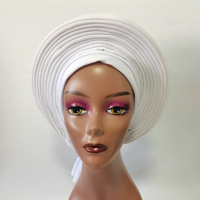 High Quality African Headtie Turban Nigerian Headtie Aready Made Auto ...