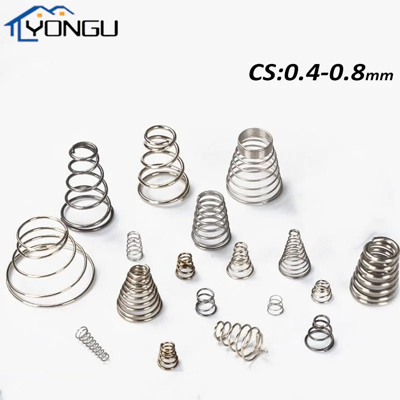 304-Stainless-Steel-Tower-Springs-Conical-Cone-Compression-Spring-Taper ...