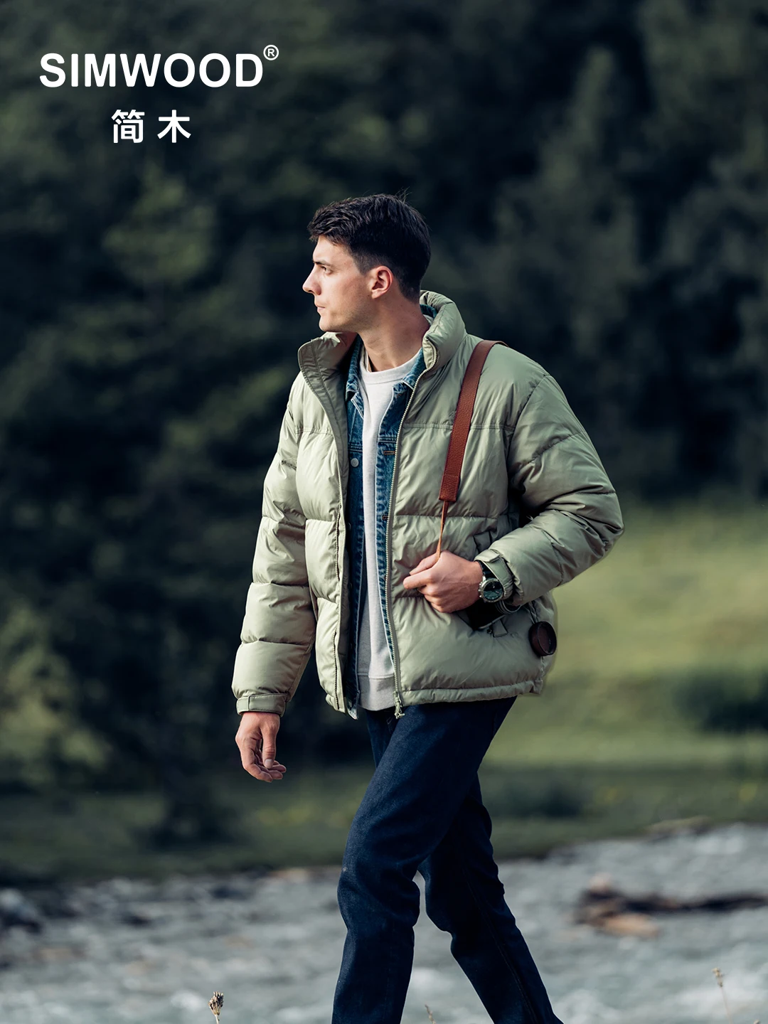 SIMWOOD 2023 Autumn New Thick 90% White Duck Down Coats Men Waterproof ...