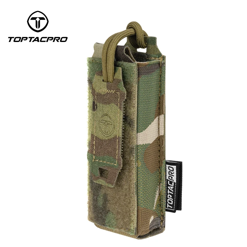 TOPTACPRO Tactical 9mm Mag Pouch Knife Pouch MOLLE Pouch w/ Hook Handle ...