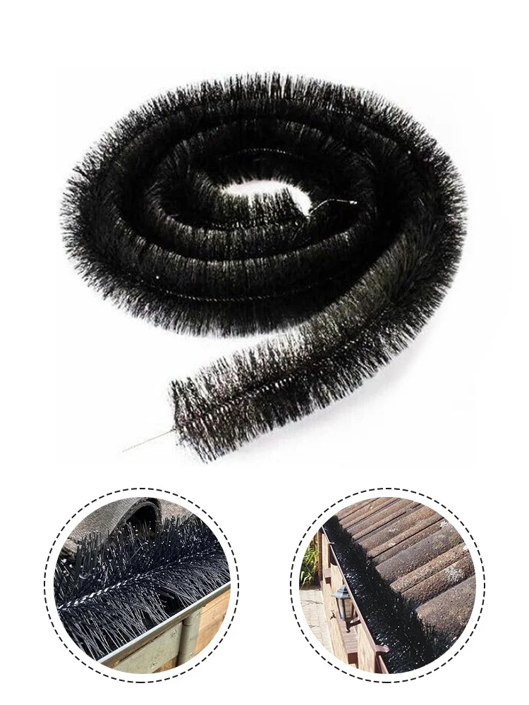 4-Meter-Gutter-Cleaning-Guard-Brush-Leaf-Filter-Protection-Clog-Remover ...
