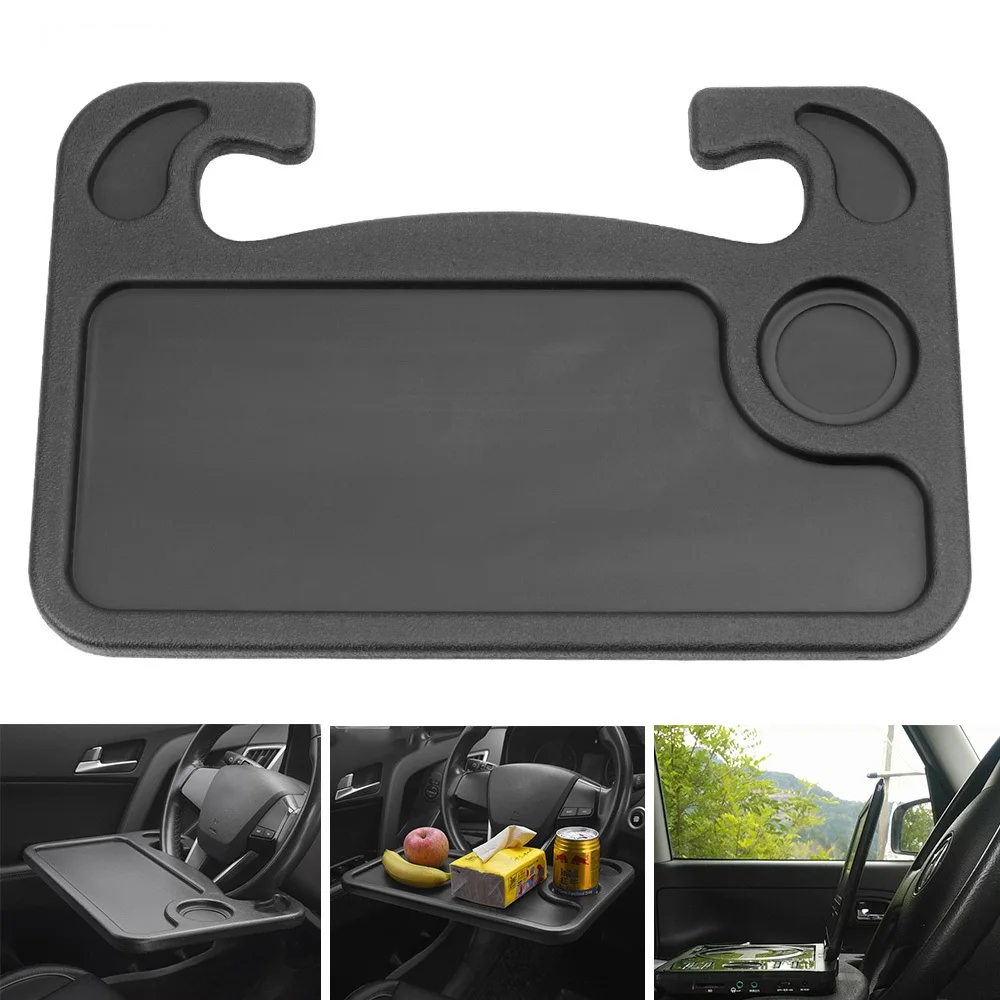 Portable Laptop Car Desk Mount Stand Steering Wheel Work Food Tray Auto ...