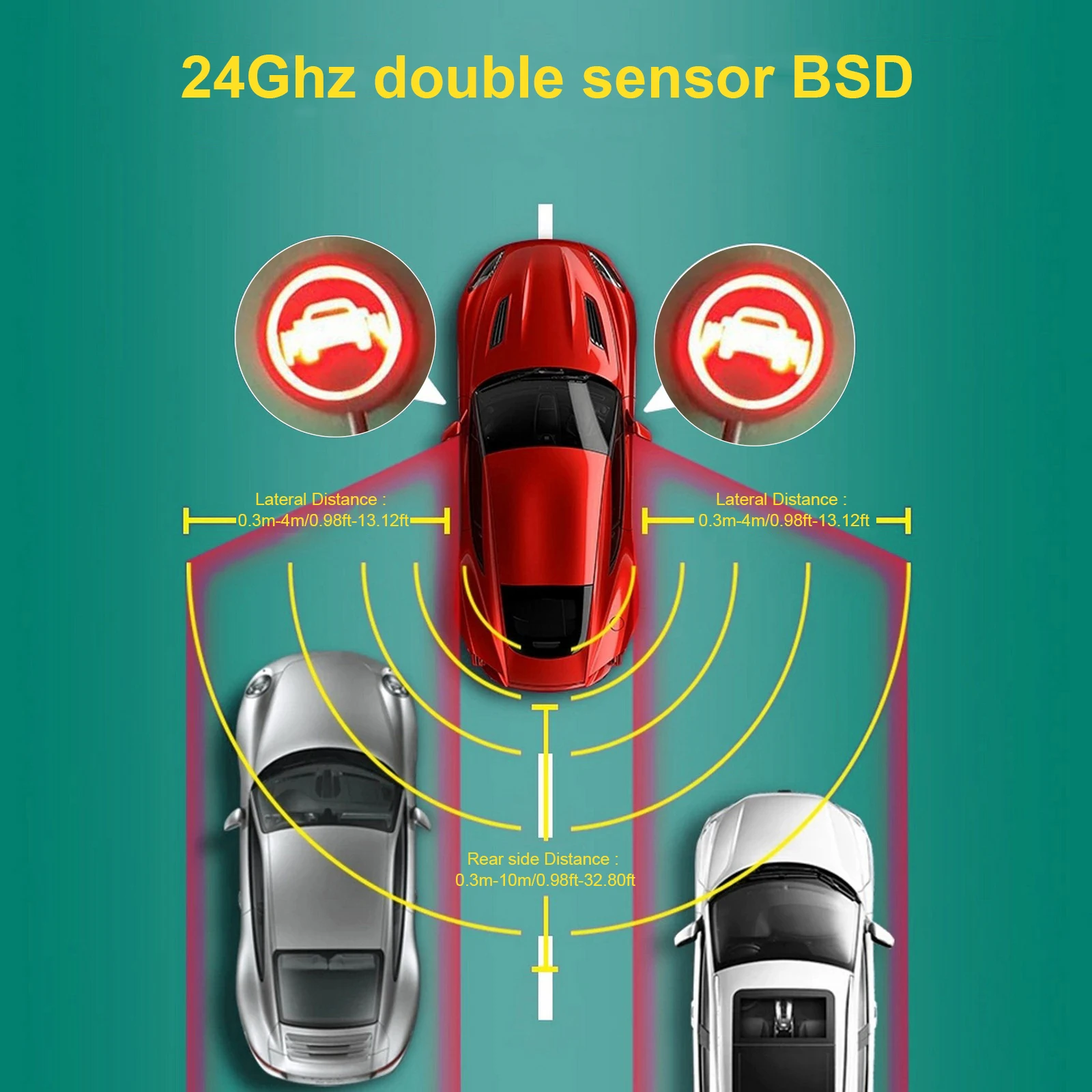 Universal-24Ghz-Millimeter-Wave-Radar-BSD-Blind-Spot-Detection-System-Change-Lane-Safer-BSM ...