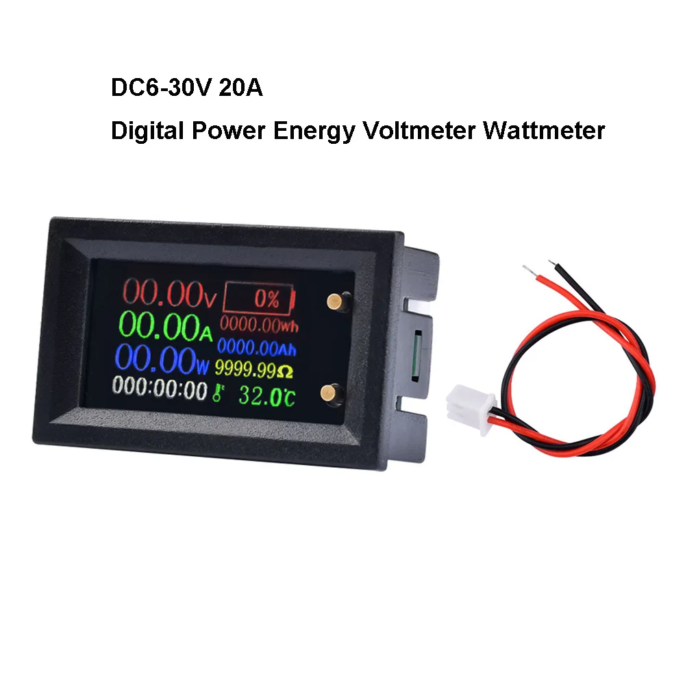 Digital Voltage Wattmeter Watt Energy | Electric Energy Frequency Meter ...