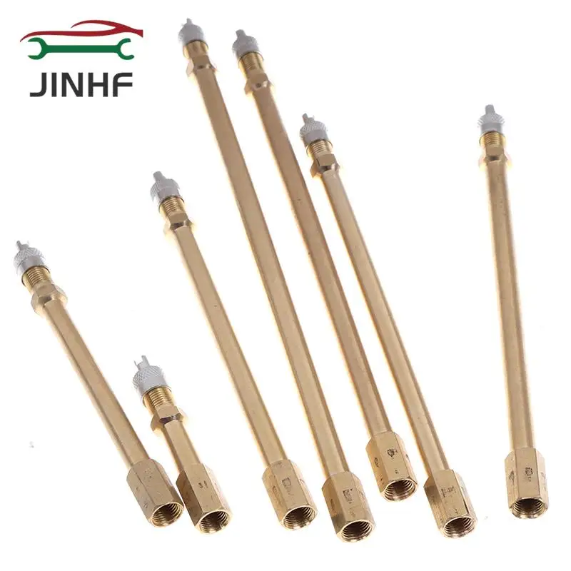 Car Auto Truck Brass Wheel Tire Valve Cap Tyre Stem Extension Pole Cap ...