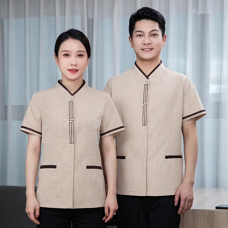 Cleaning-Service-Uniform-Short-Sleeve-Property-Cleaning-Staff-Suit ...