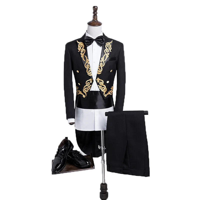 Swallowtail-suit-male-slim-fitting-stage-conductor-adult-performance ...