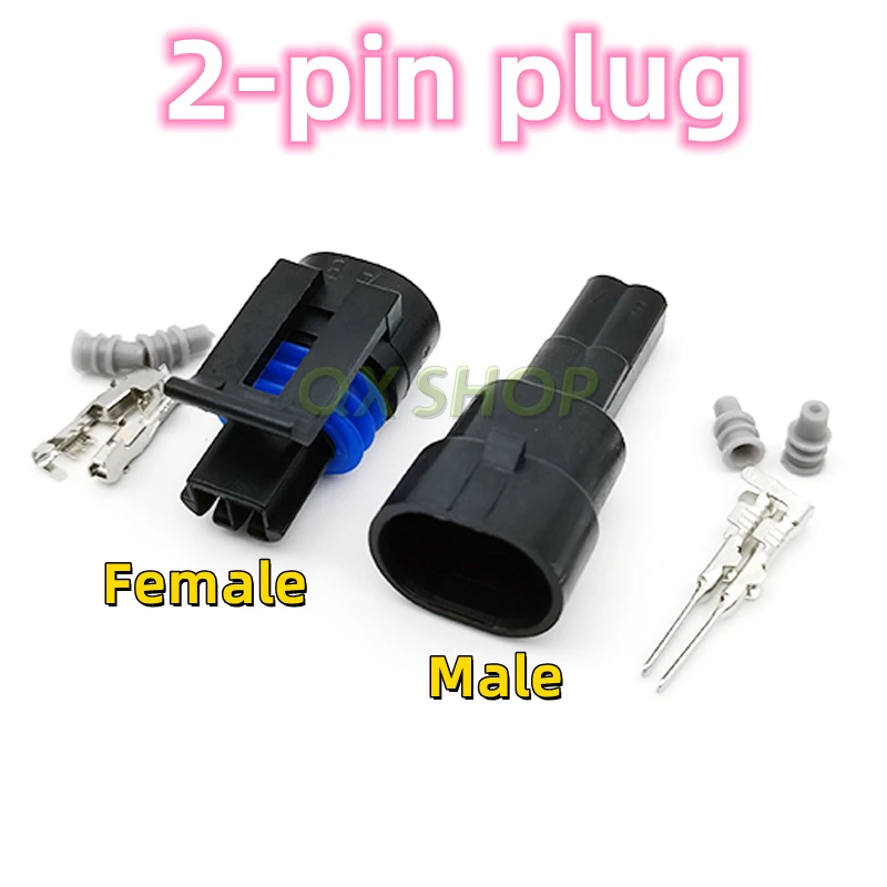 1-set-2-pin-plug-Delphi-GM-12162193-waterproof-connector-plug-for-Car ...