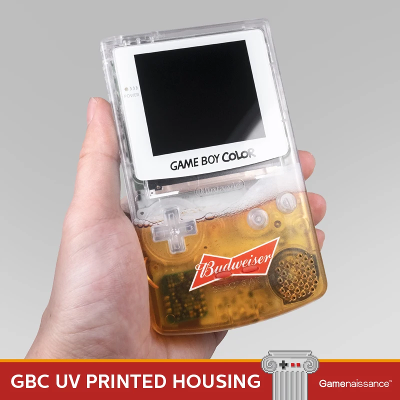 Gbc Uv Shell Kit For Game Boy Color Lamincated Lcd Custom Printed ...