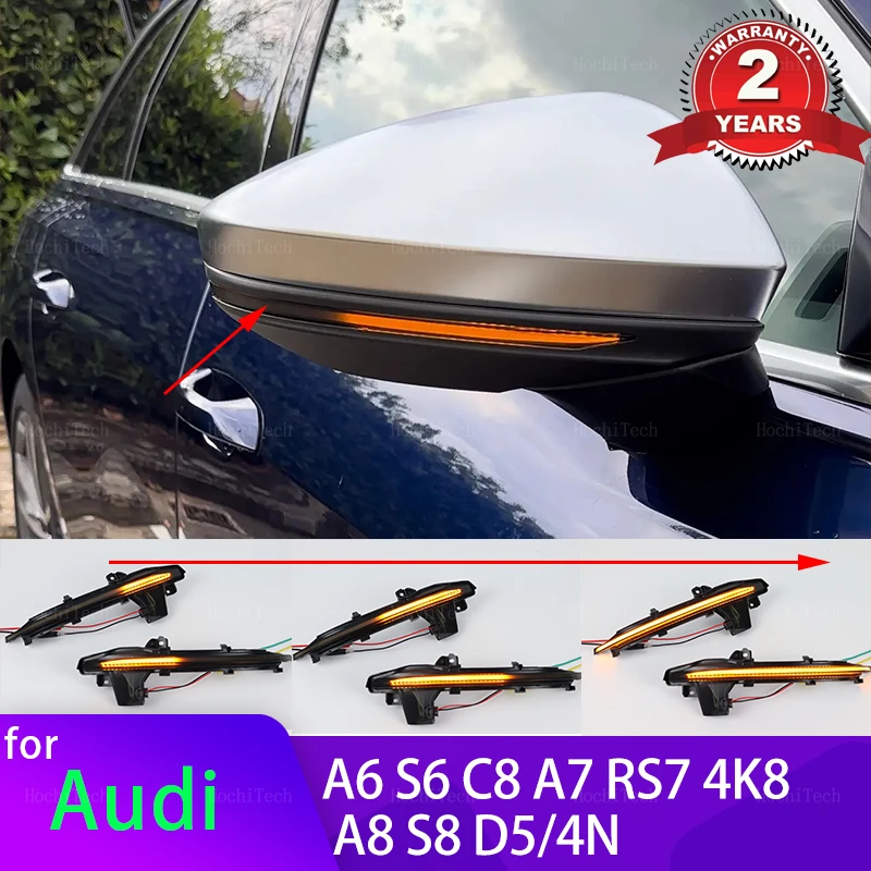 2pcs Dynamic Turn Signal LED Side Mirror Indicator Blinker Sequential ...