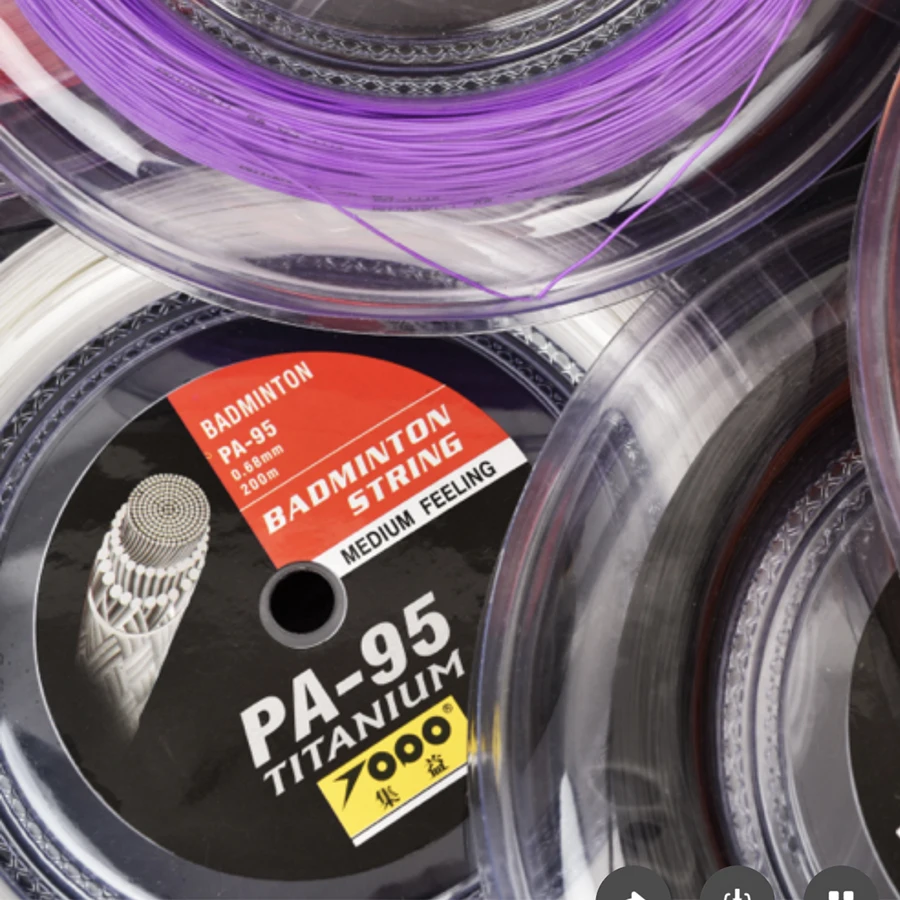Topo-Badminton-String-0-68mm-200m-Reels-30Pounds-String-PA-95-High ...