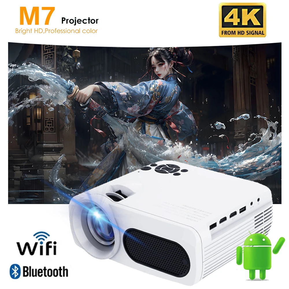 New-M7-4K-HD-LED-Projector-Android-11-0-Dual-Band-WIFI6-0-Auto-Focus ...