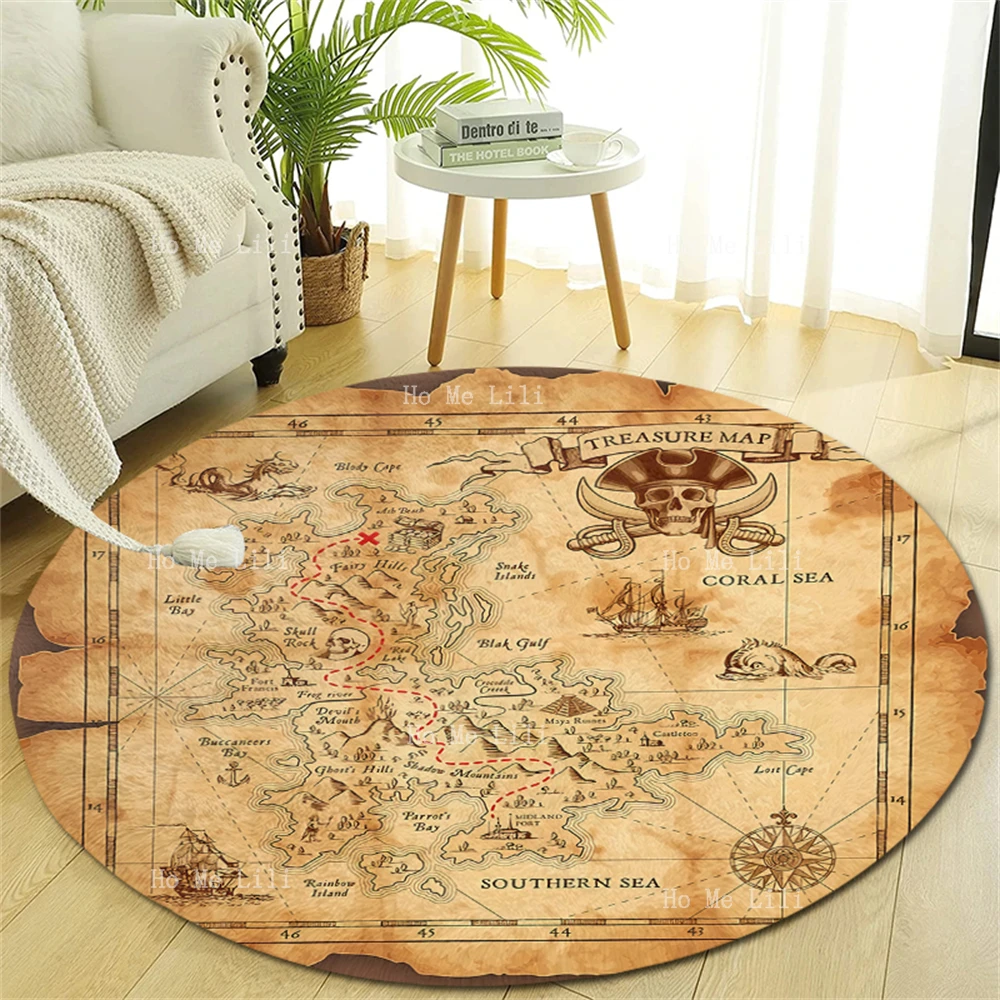 Old Pirate Treasure Map