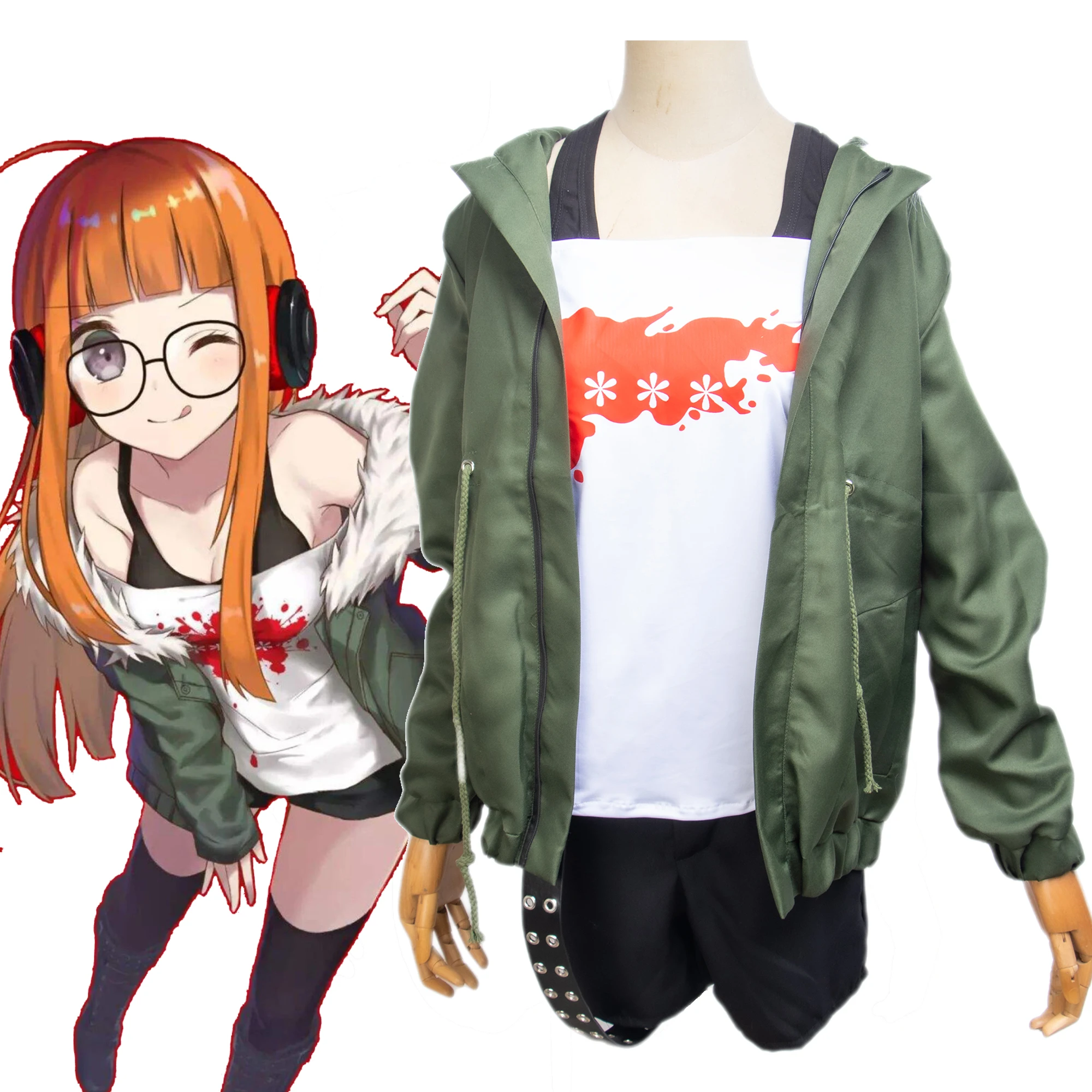 Futaba Sakura Cosplay Costume Women Girls Halloween Full Set Uniform ...