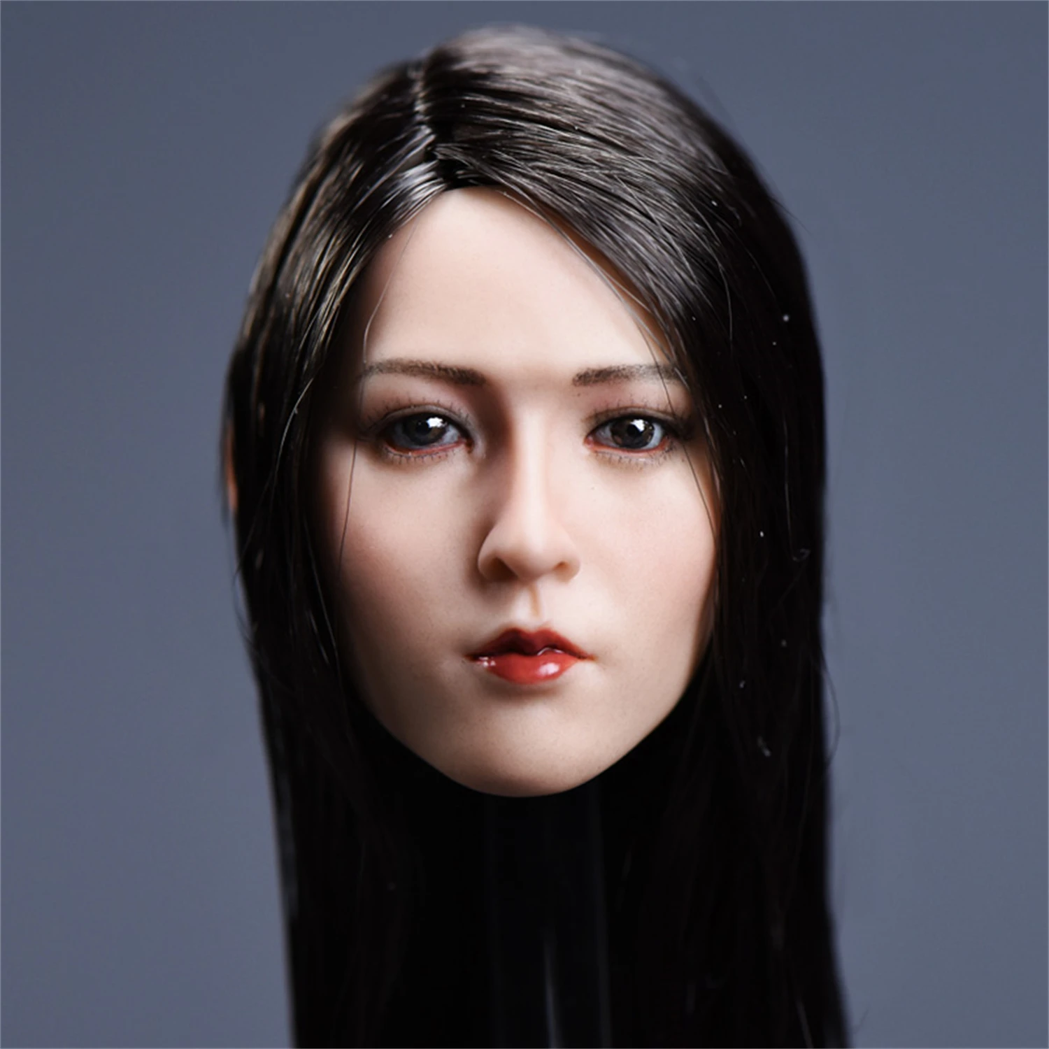 YMTOYS 1/6 Long Hair Asia Girl Head Carved Model Fit for 12'' TBLeague ...