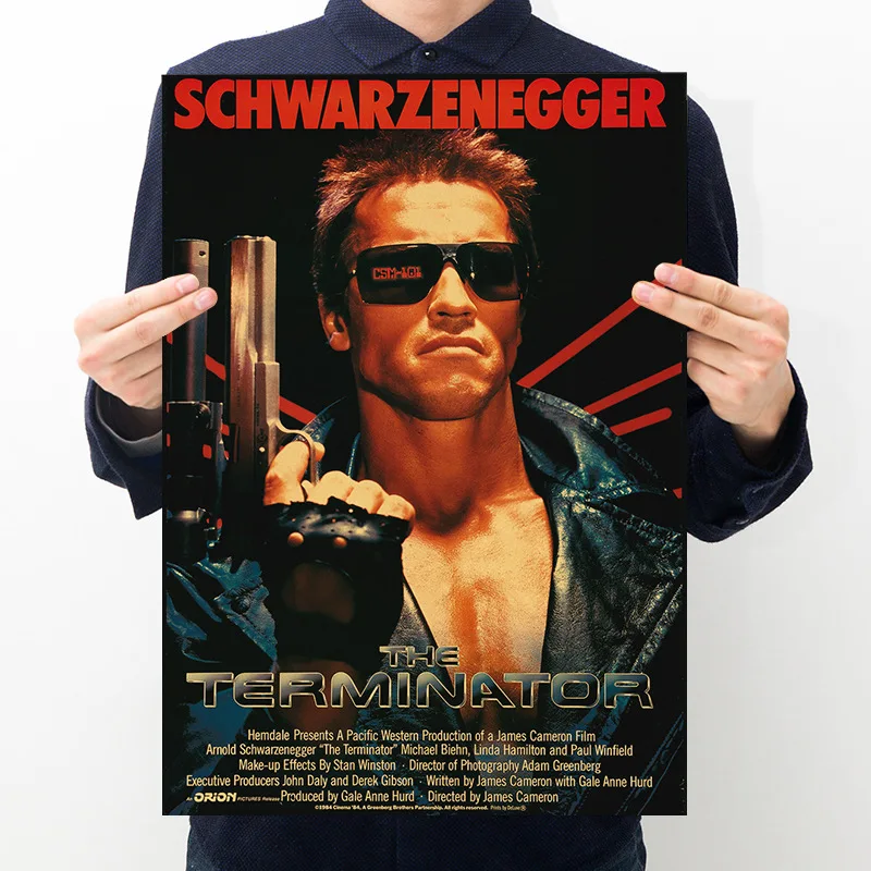 Vintage-Room-Decor-Movie-Terminator-Poster-Kraft-Paper-Prints-Poster ...