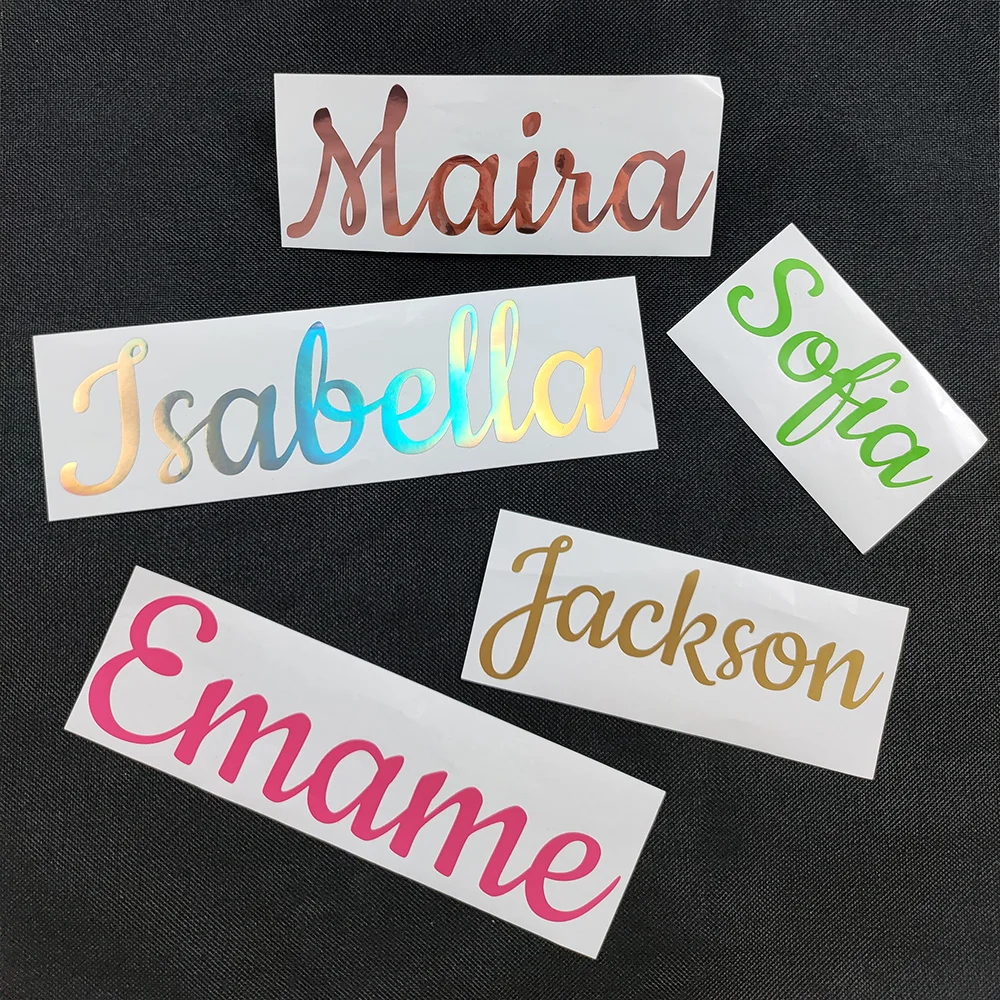 Personalized Custom Name Wall Stickers For Car/Door Window Custom Name ...