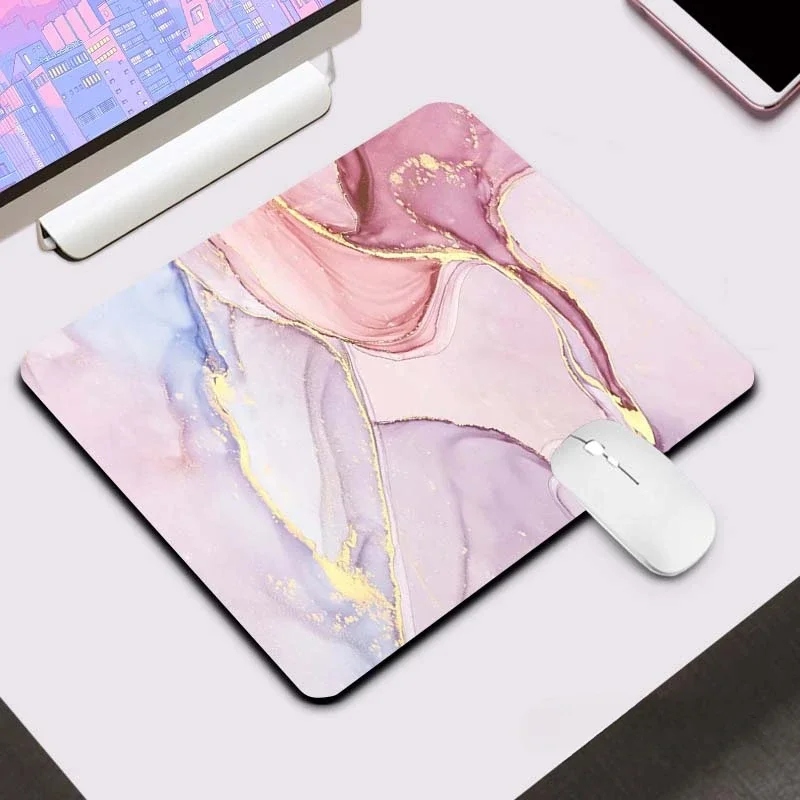 Fashion Marble Mousepad Computer New square MousePads Small Keyboard ...
